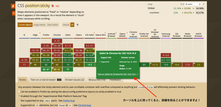 「Can I use」の使い方について【CSS】 | YUJIRO BLOG